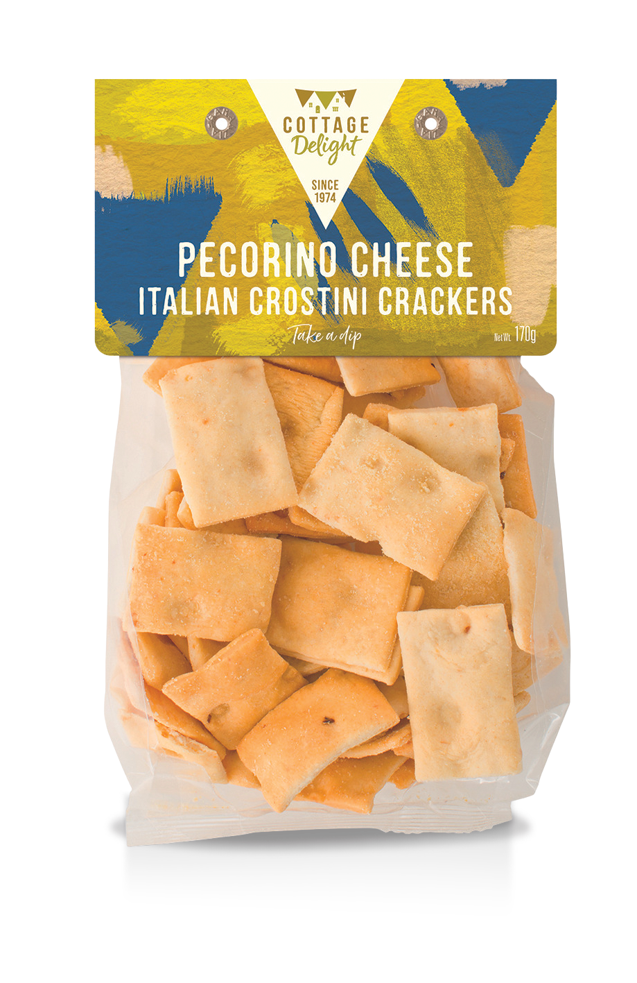 Cottage Delight Pecornio Cheese Italian Crostini Crackers - Dike & Son